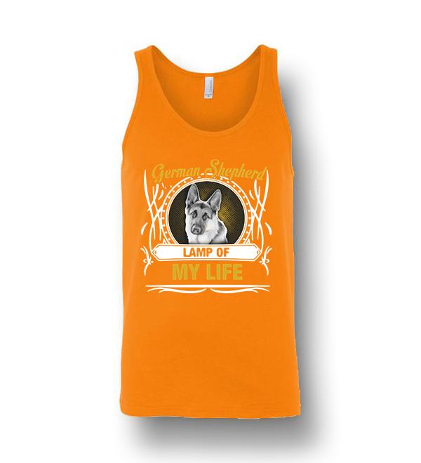 German Shepherd Lamp Of My Life Canvas Unisex Tank - DreamsTees.com ... German Shepherd Lamp Of My Life Canvas Unisex Tank - DreamsTees.com ...