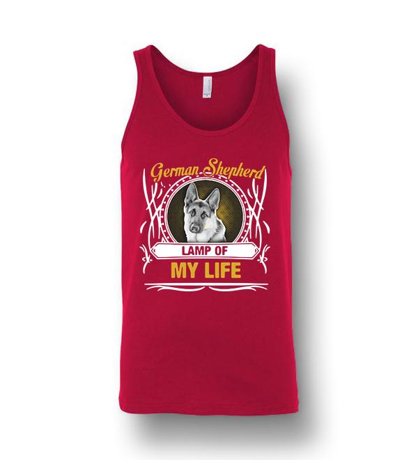 German Shepherd Lamp Of My Life Canvas Unisex Tank - DreamsTees.com ... German Shepherd Lamp Of My Life Canvas Unisex Tank - DreamsTees.com ...